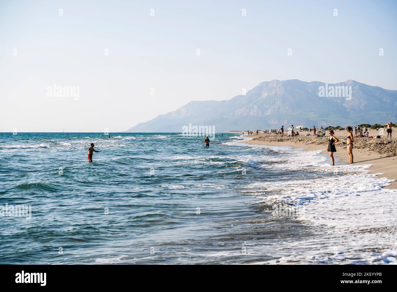 Patara Beach, Turkey - November 14, 2022: Tourist Patara beach on the ...