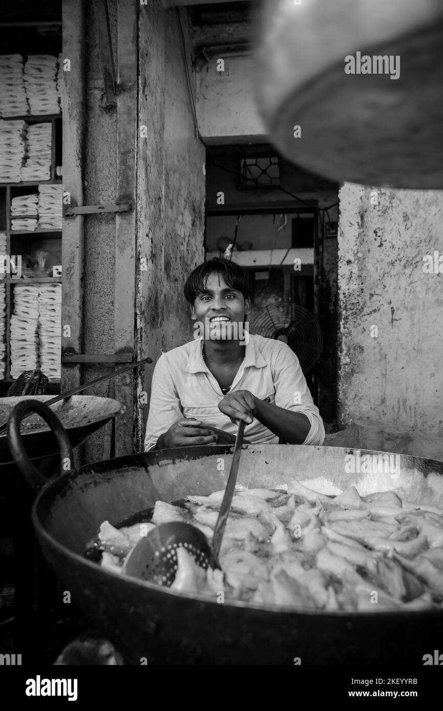 Samosas Black and White Stock Photos & Images - Alamy