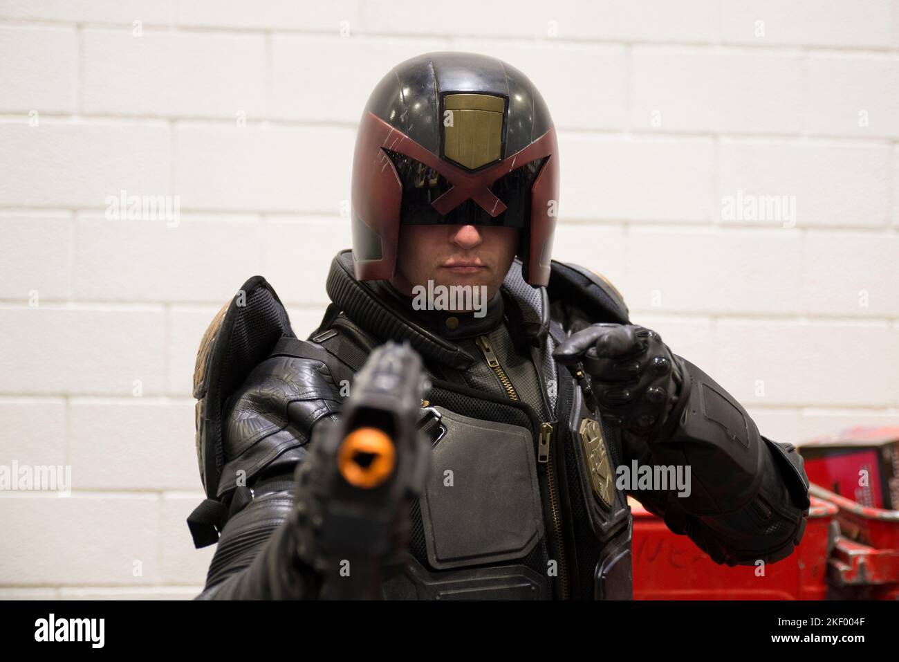 Judge Dredd cosplay Stock Photo - Alamy