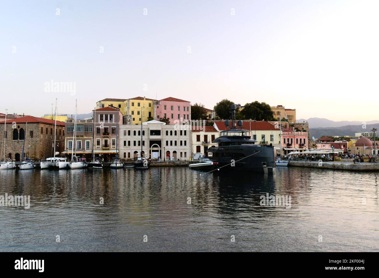 Chania Venetian Harbour Stock Photo - Alamy