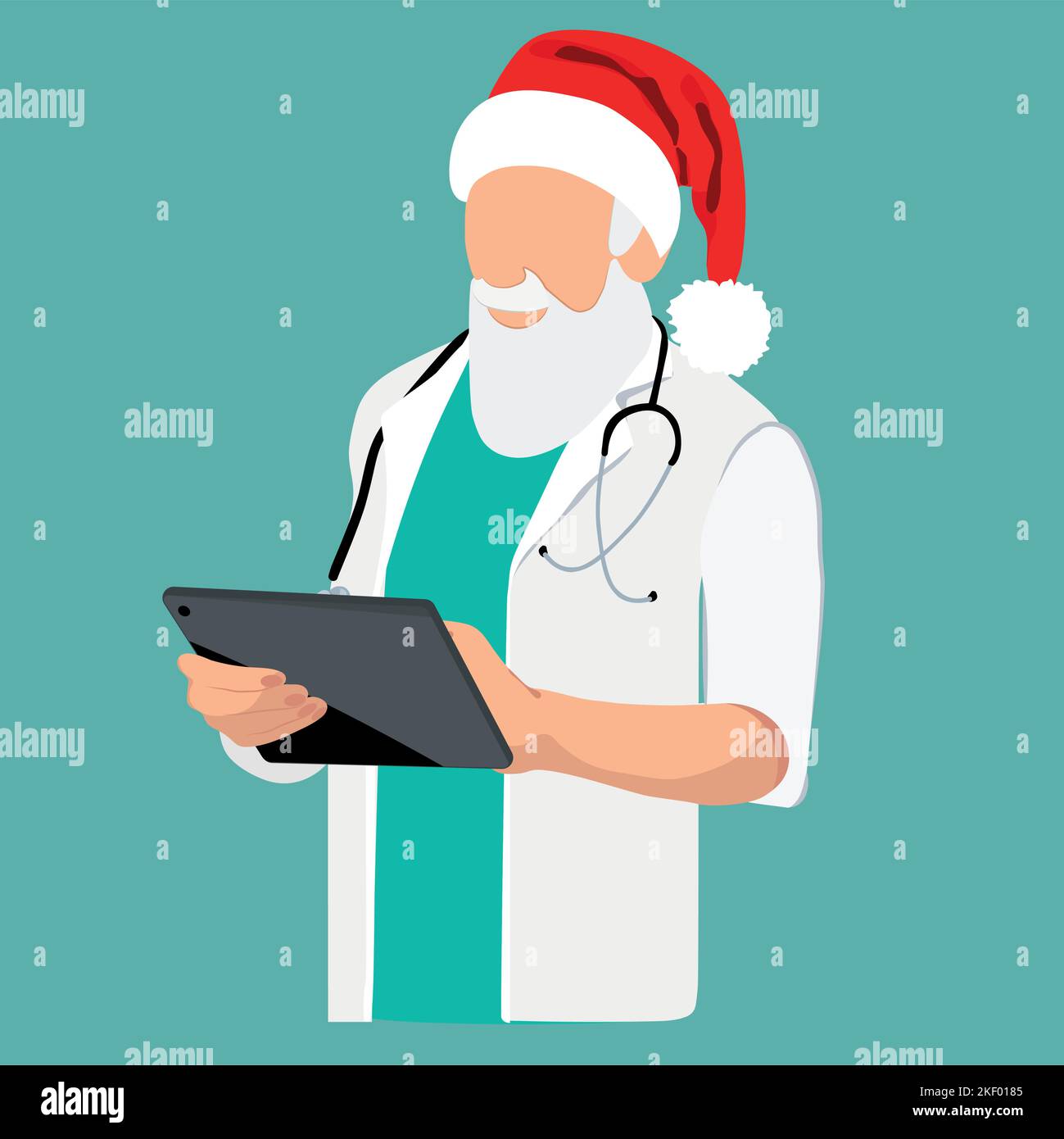 Doctor And Nurse Happy In Christmas Celebration Party, Physiology ...