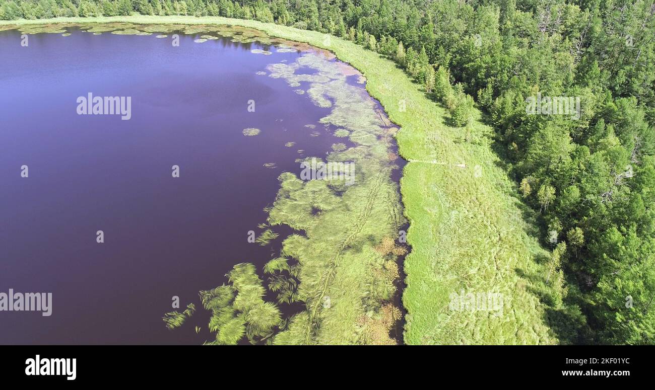 Aerial photos show the Heaven Lake of Arxan in Arxan City, north China ...