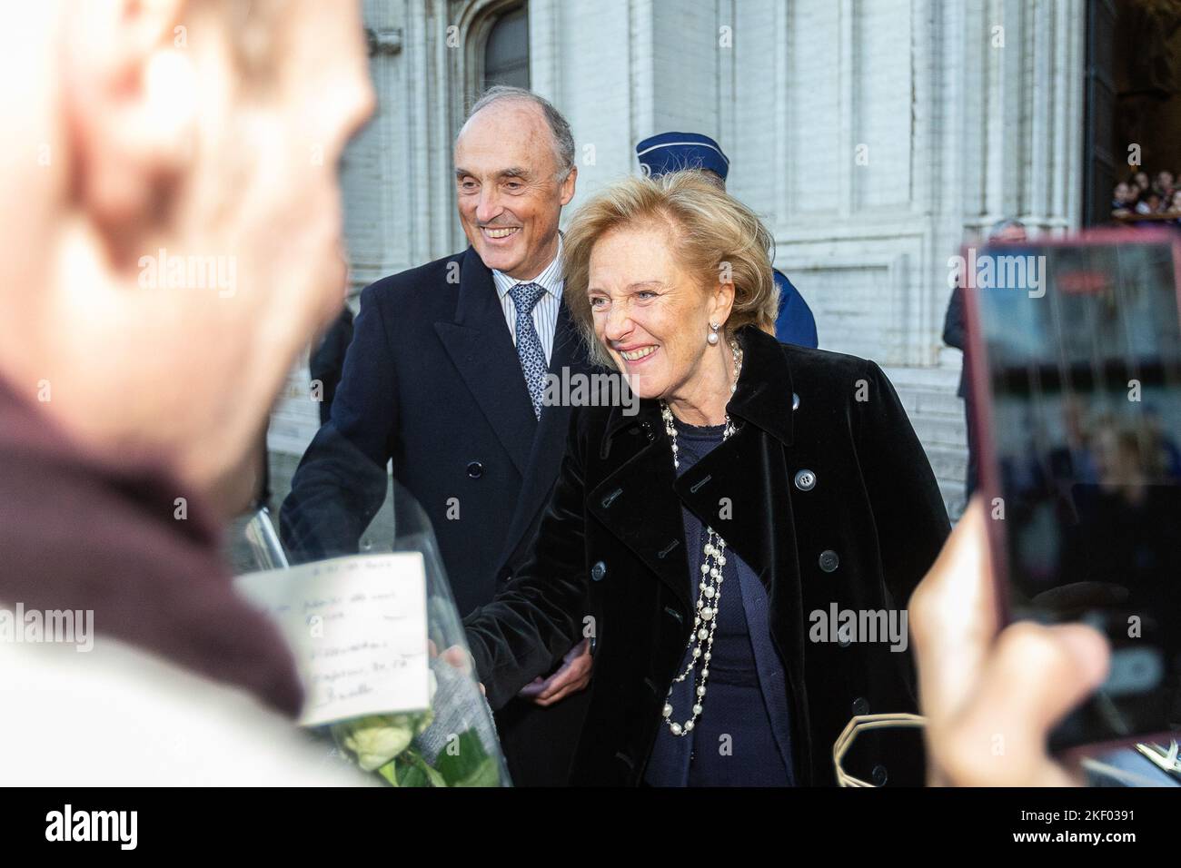 Brussels, Belgium, 15 November 2022. Prince Lorenz of Belgium and Princess Astrid of Belgium ...