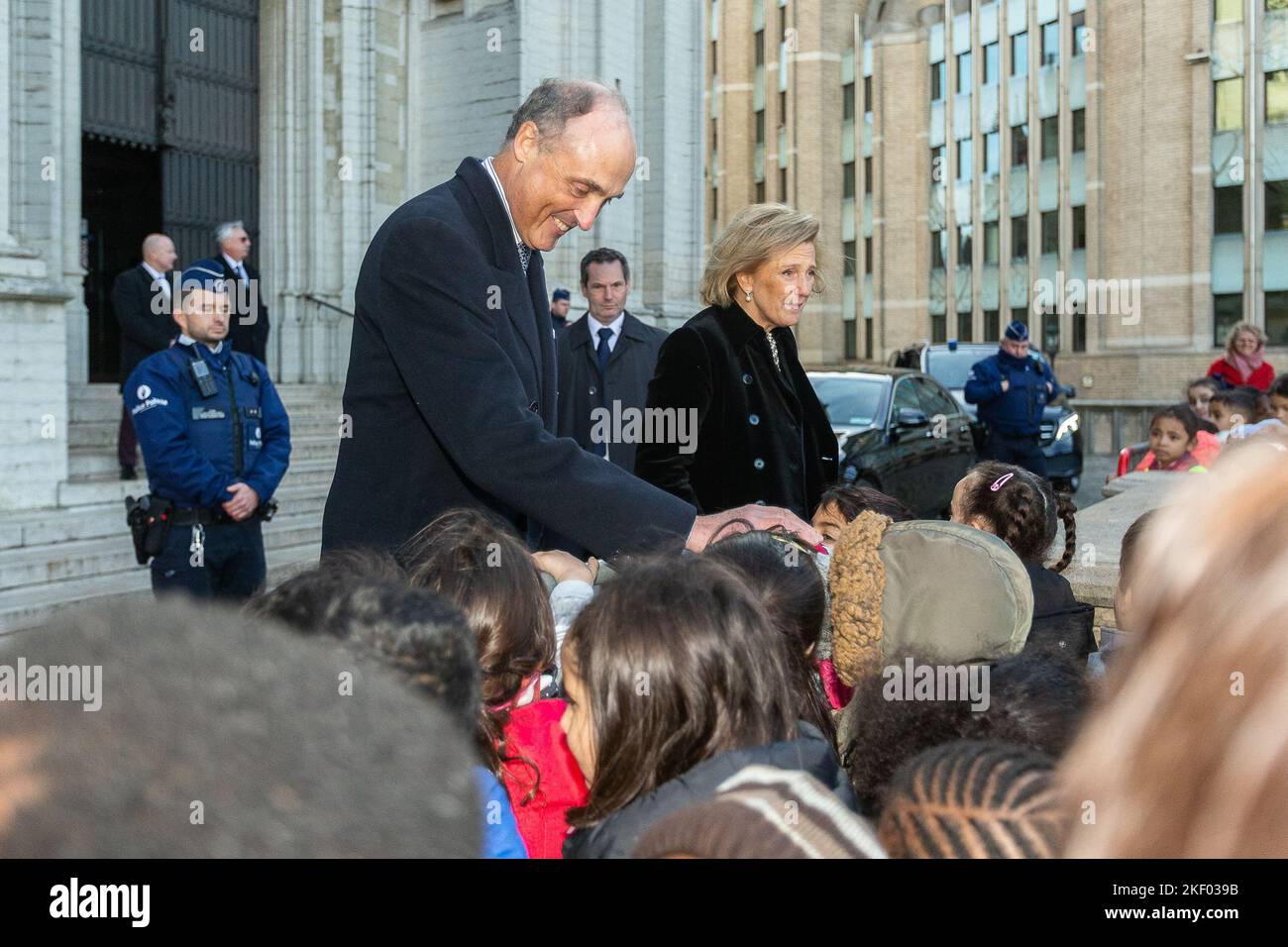 Brussels, Belgium, 15 November 2022. Prince Lorenz of Belgium and Princess Astrid of Belgium ...