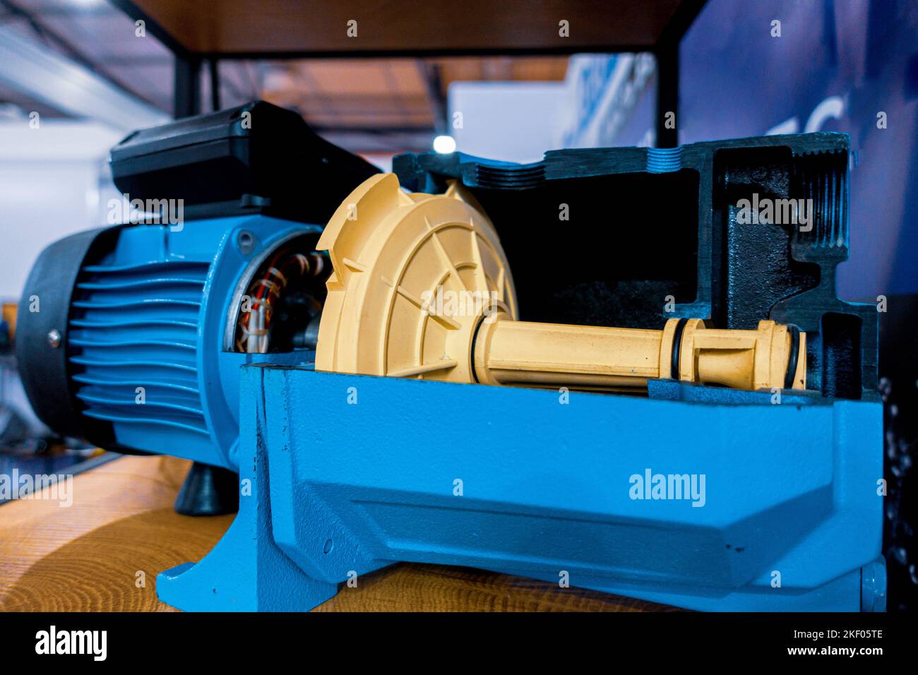 Internal structure of the water pumping motor Stock Photo - Alamy