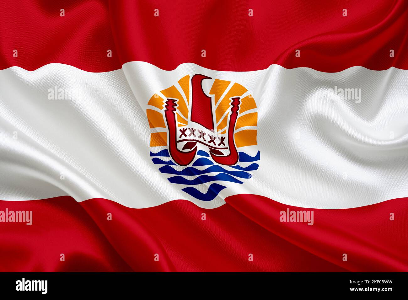 national flag of Polynesia Stock Photo - Alamy