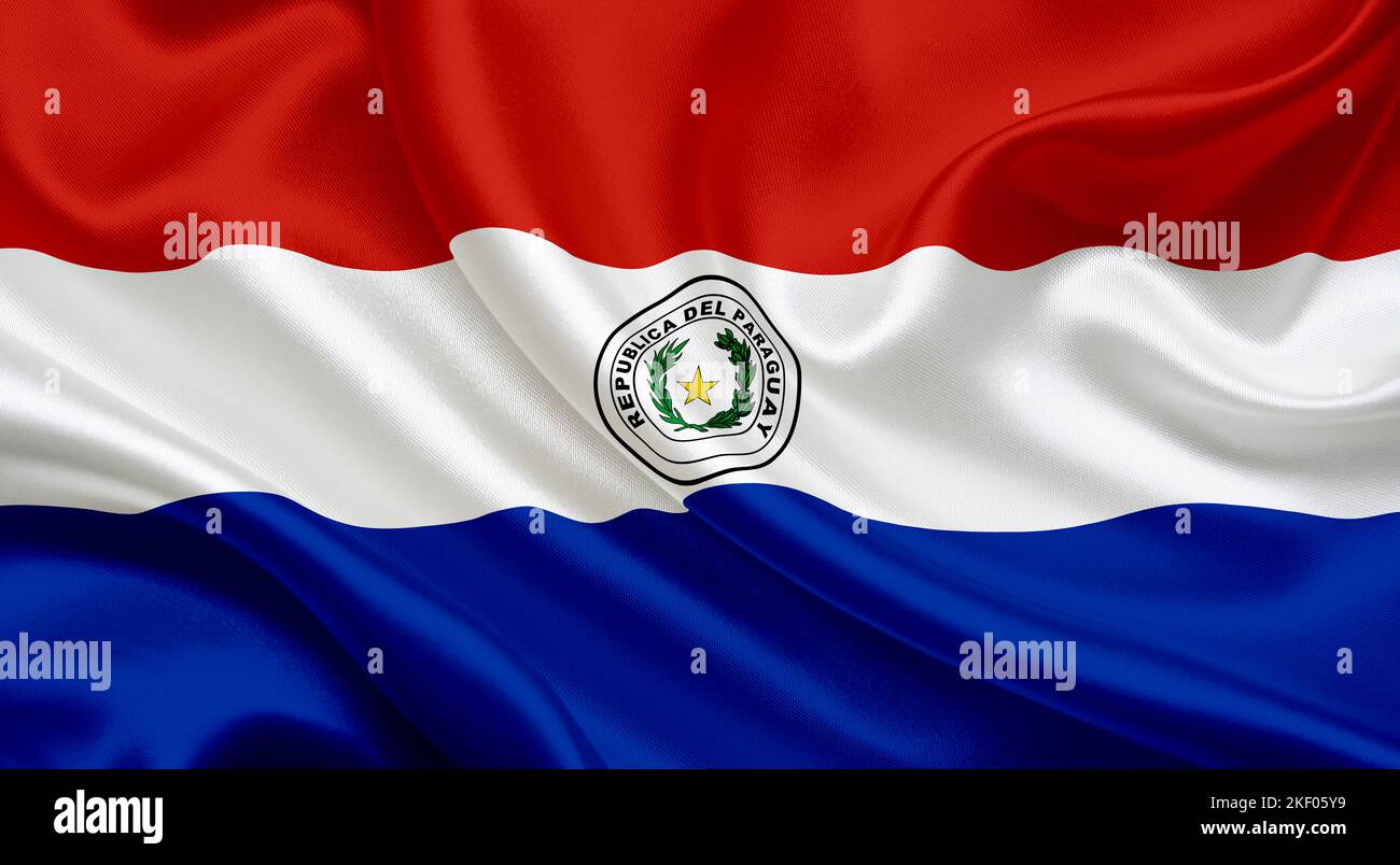 national flag of Paraguay Stock Photo - Alamy