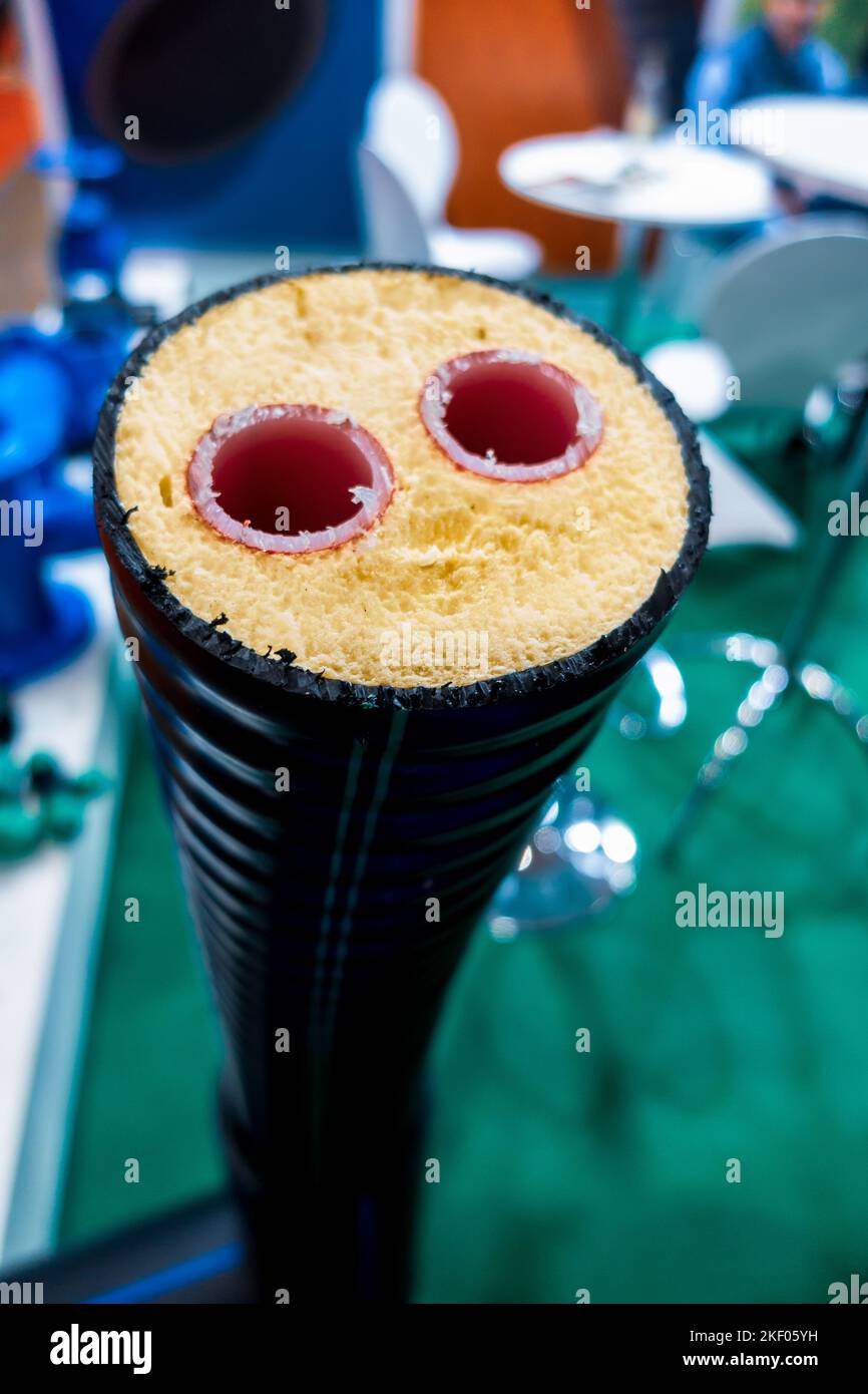 Effective pipe insulation. Long-term thermal insulation sample Stock ...