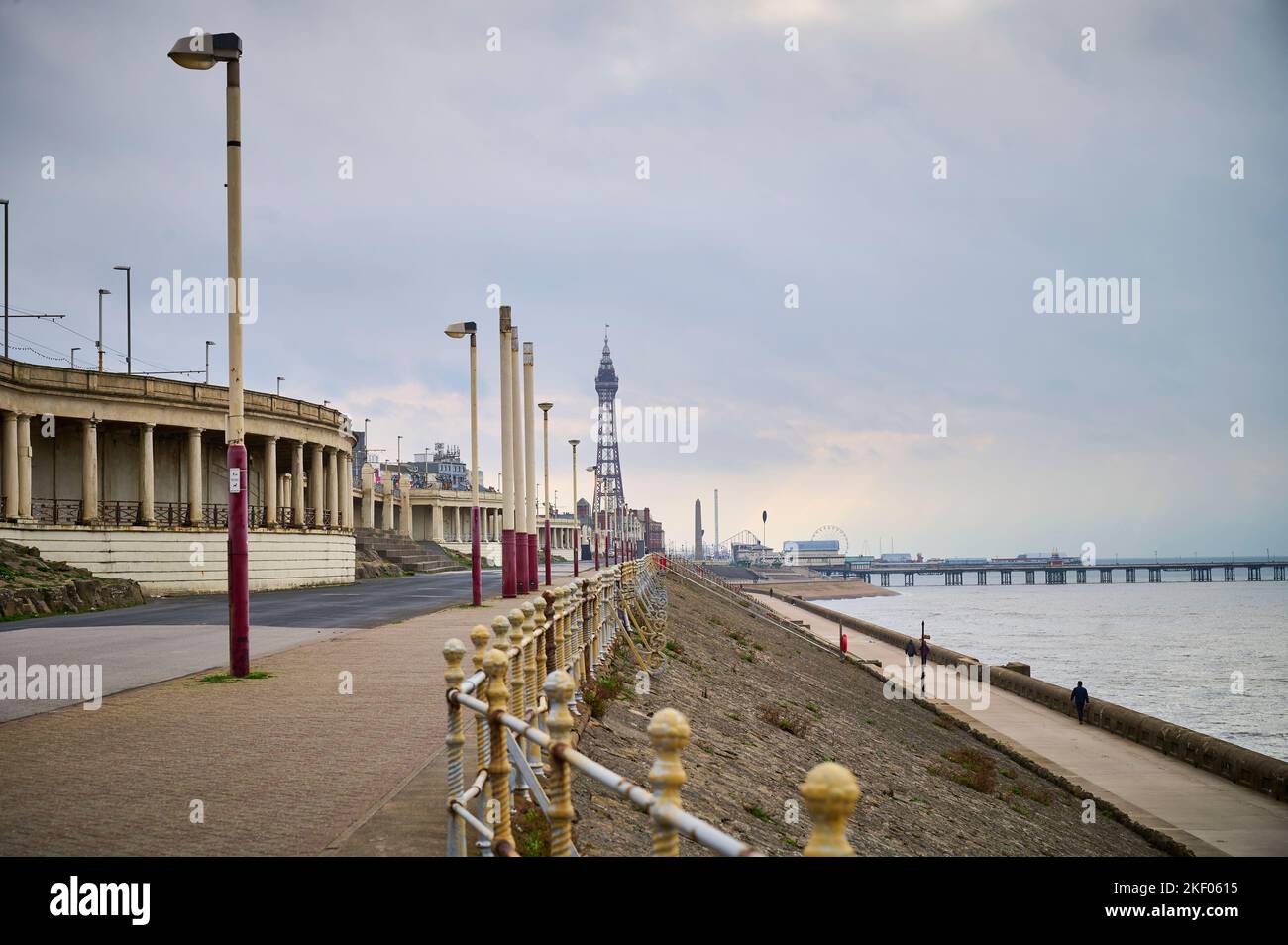 The neo classical Colonnades on Blackpool seafront built 1923 with ...