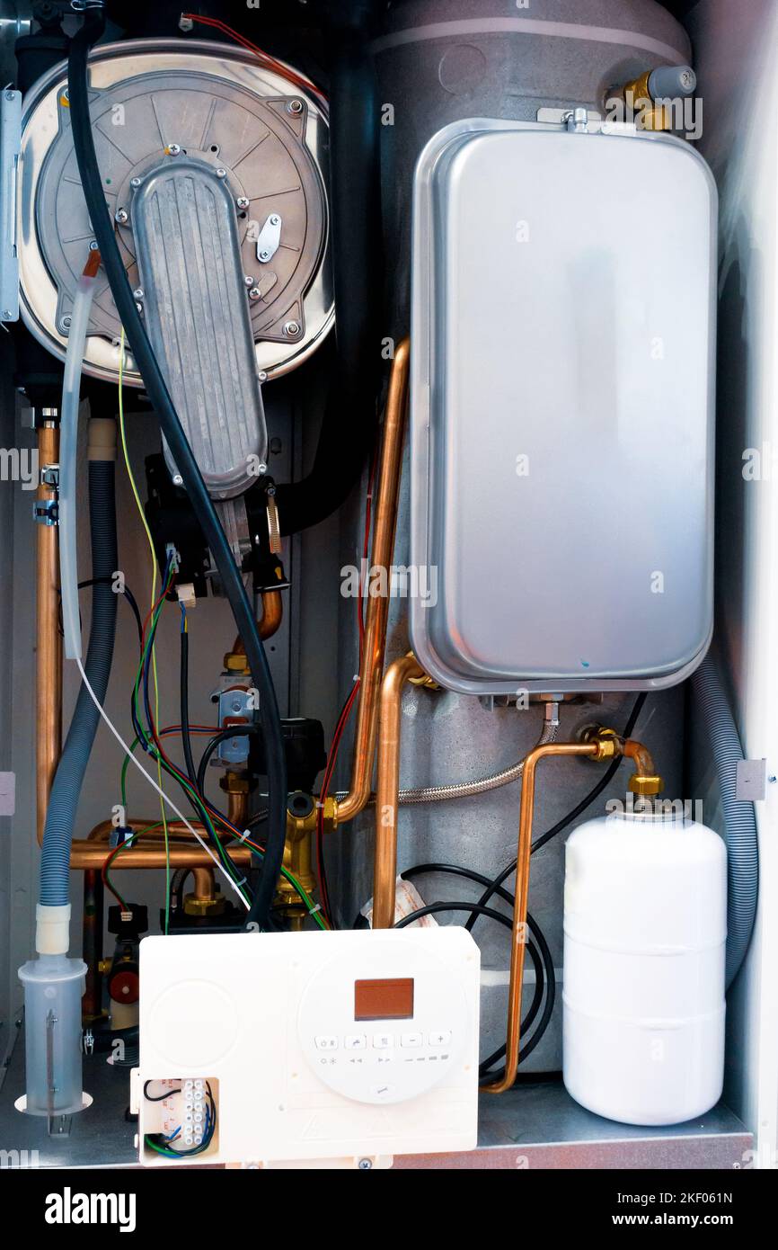 Gas water heater, internal structure. Heating equipment for the home ...