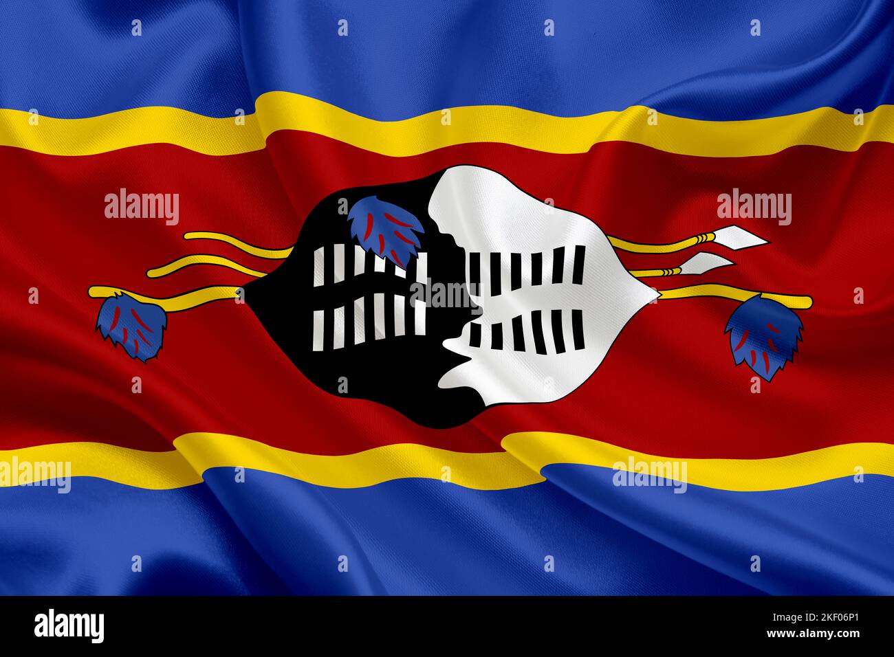 national flag of Swaziland Eswatini Stock Photo - Alamy