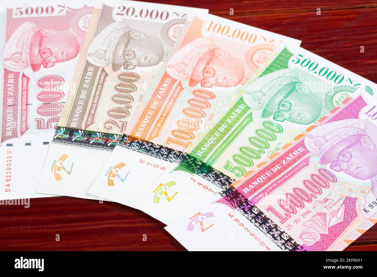 Zairean money - new zaire a business background Stock Photo - Alamy