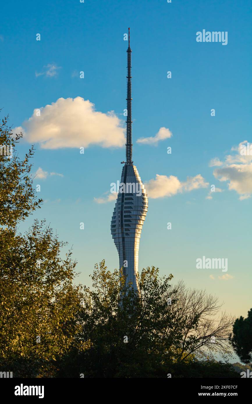 Camlica Radio TV Tower in Uskudar district. Travel to Istanbul ...