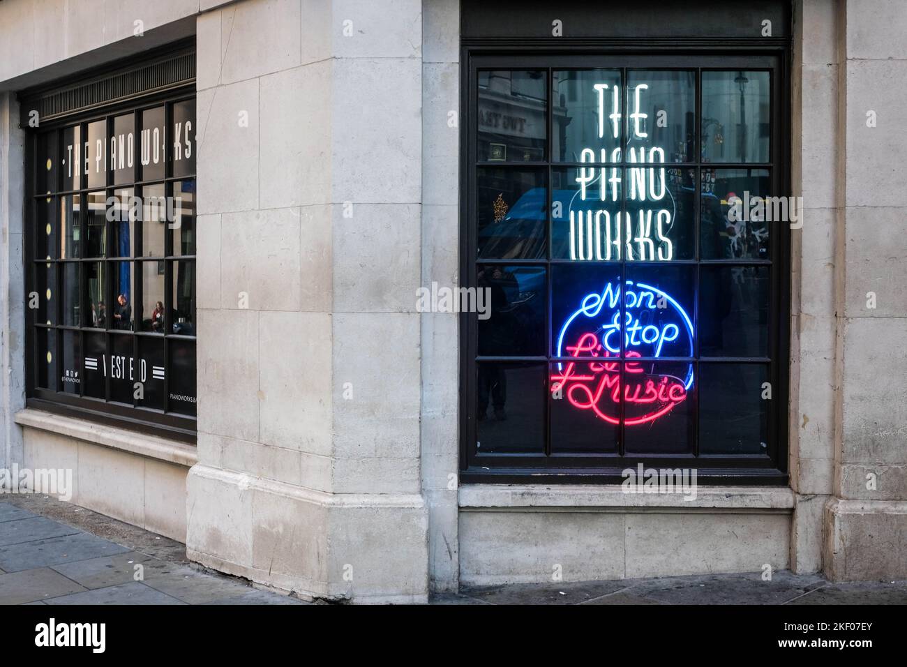 The Piano Works - non stop Live Music, Leicester Square, London Stock ...