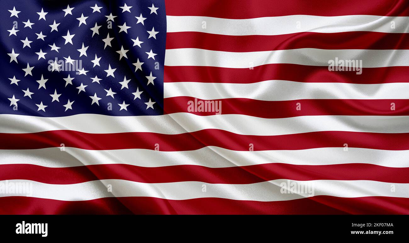 Official flag of Usa Stock Photo - Alamy