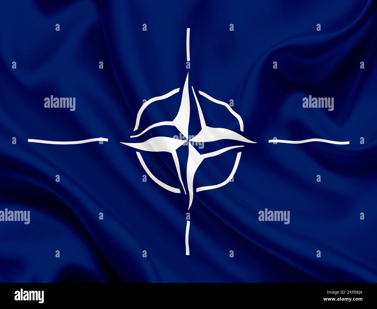 Fabric flag nato hi-res stock photography and images - Alamy