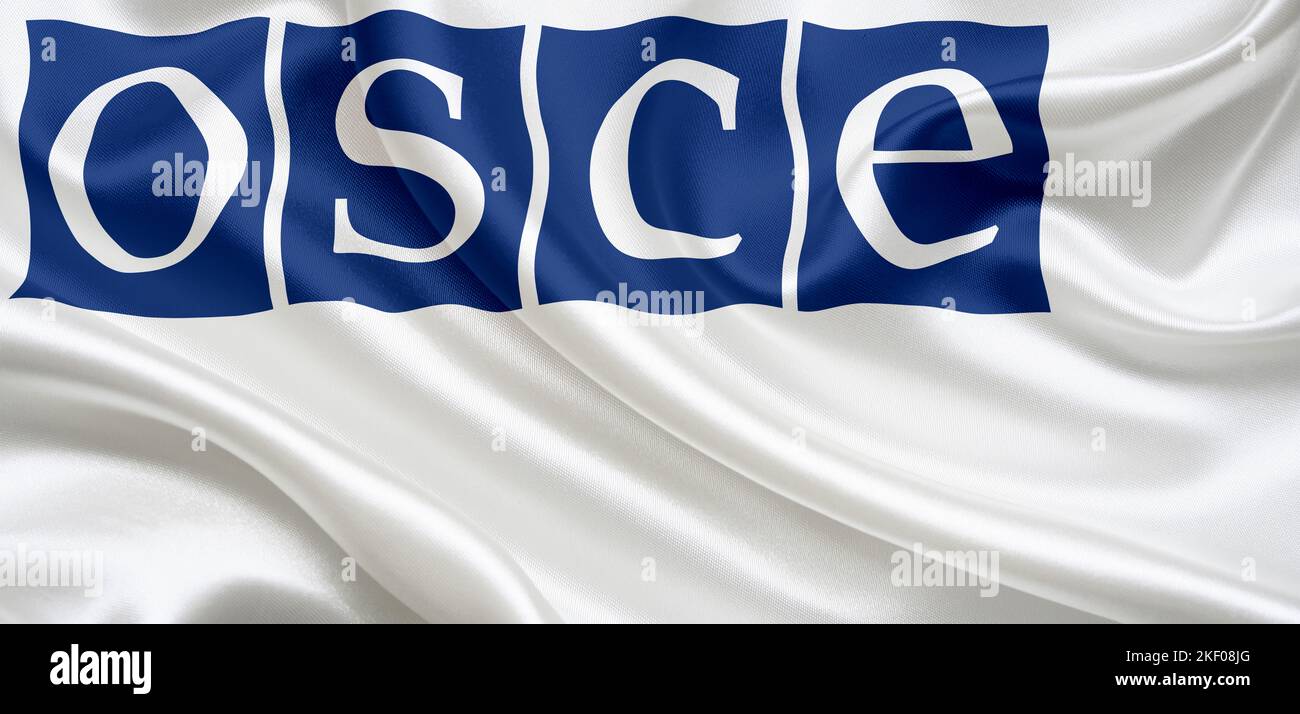 Offical flag of osce Stock Photo - Alamy