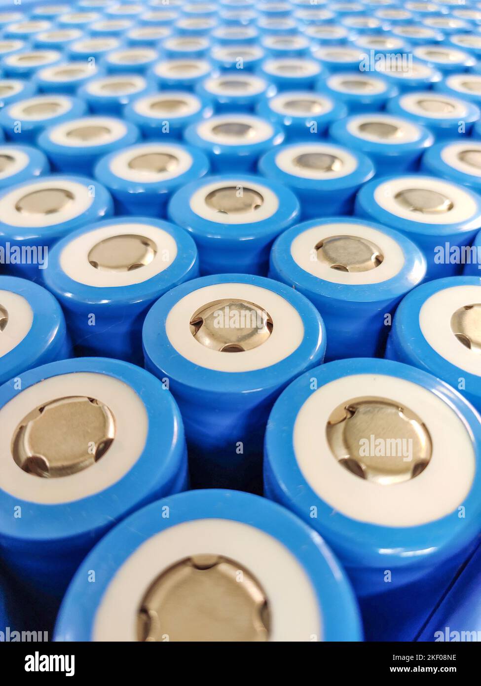 A pack of lithium cells folded with a positive terminal up Stock Photo ...