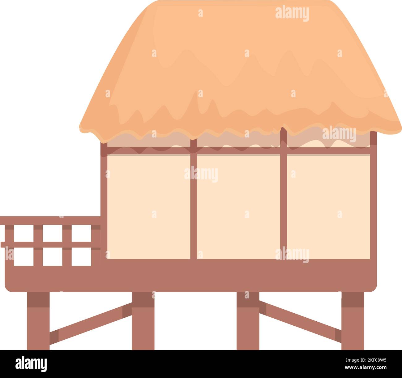 Philippines beach house icon cartoon vector. Culture travel. People ...