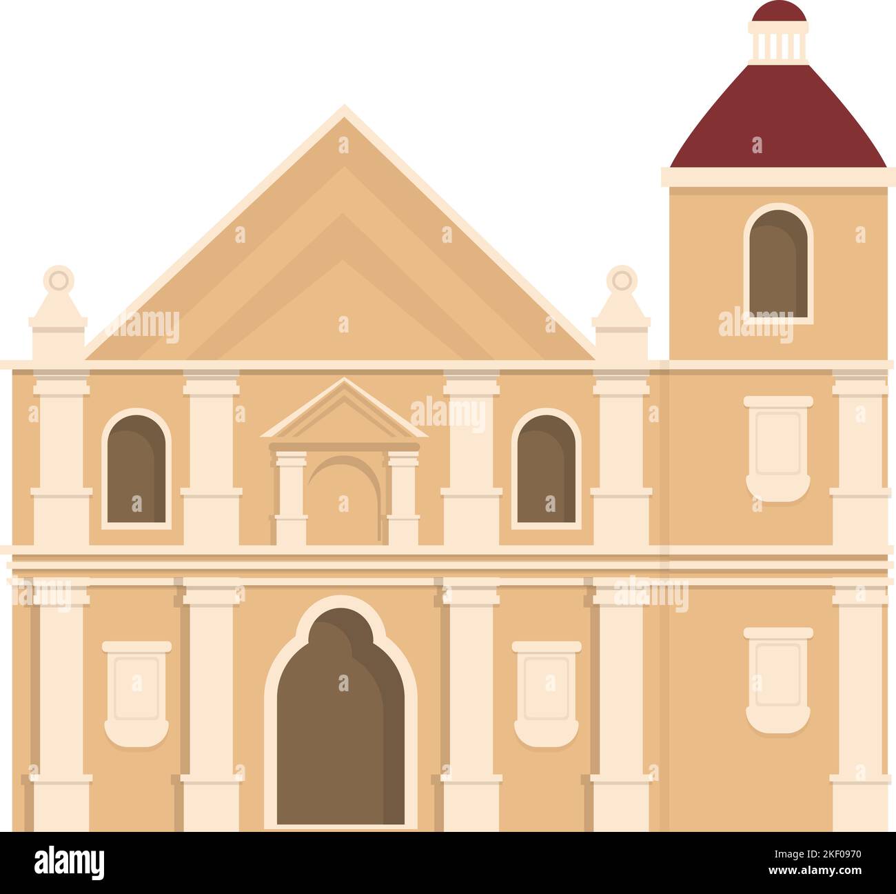 Philippines city building icon cartoon vector. Philippines landmark ...