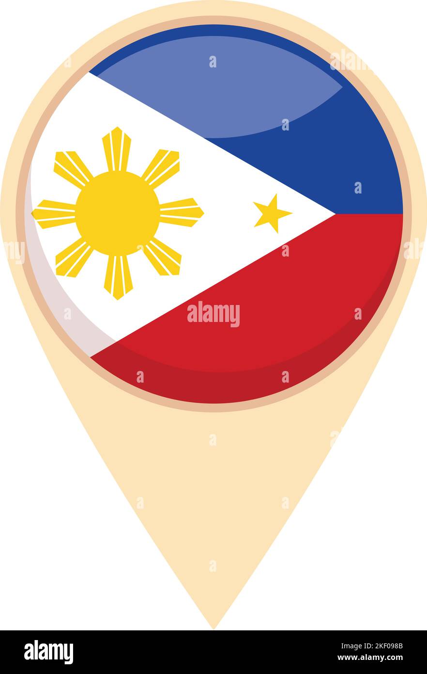 Philippines location icon cartoon vector. Culture travel. People ...