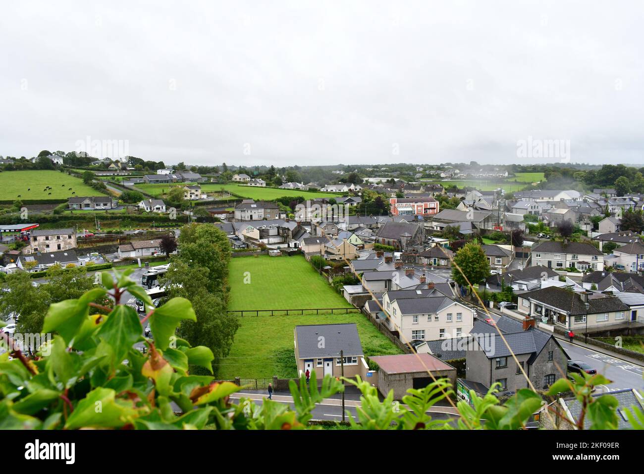 Rural village in Ireland countryside, typical of most villages in ...