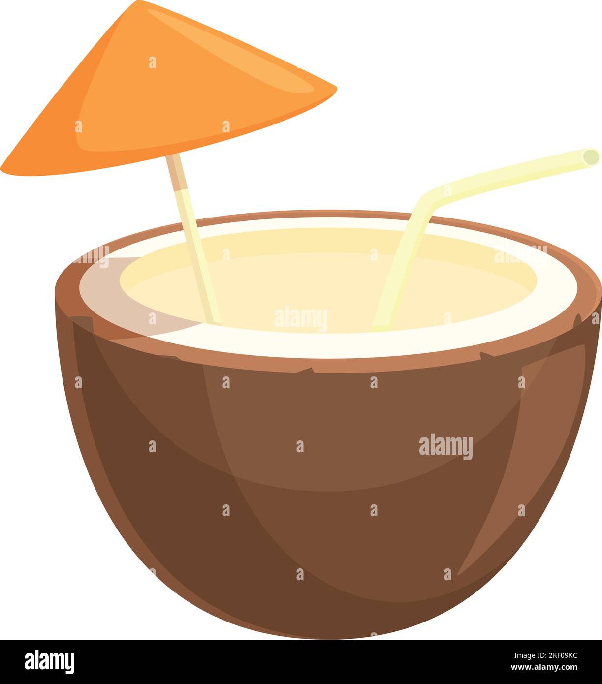 Coconut cocktail icon cartoon vector. Filipino tourism. Bohol beach ...