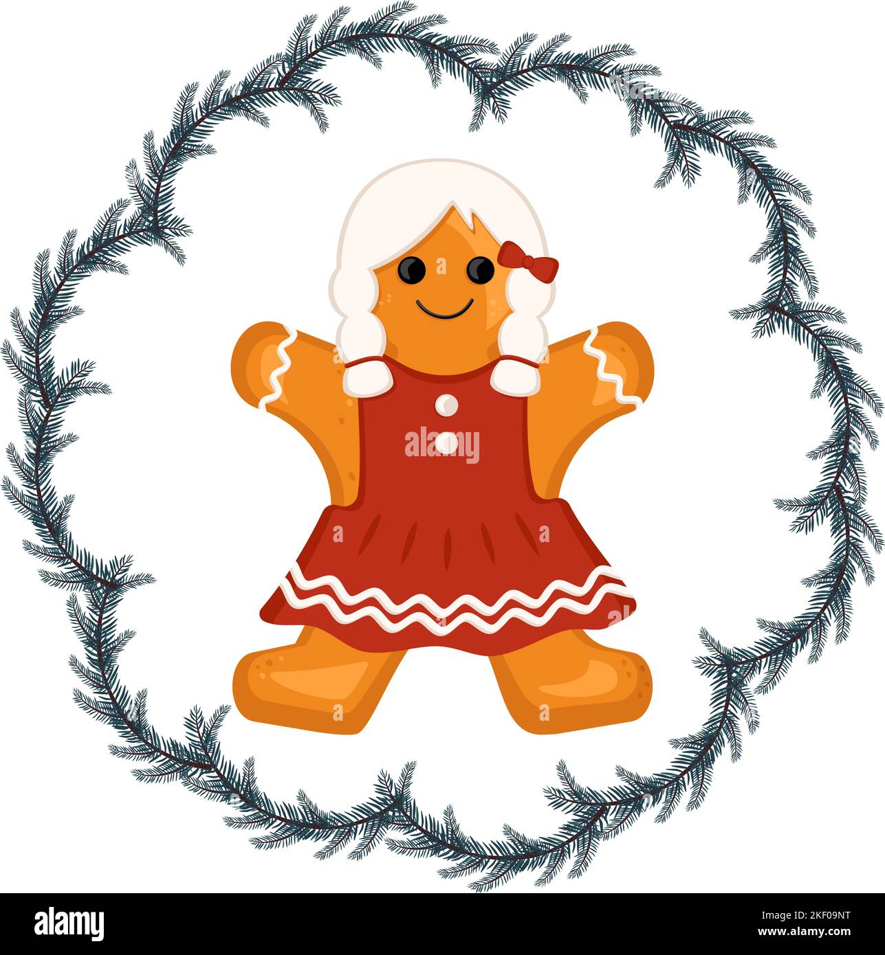 Gingerbread man frame Stock Vector Images - Alamy