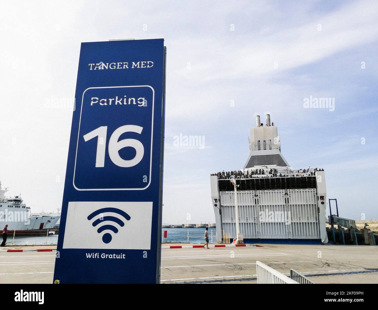 Mediterranean, GNV ferry from Genoa to Tangier Stock Photo - Alamy