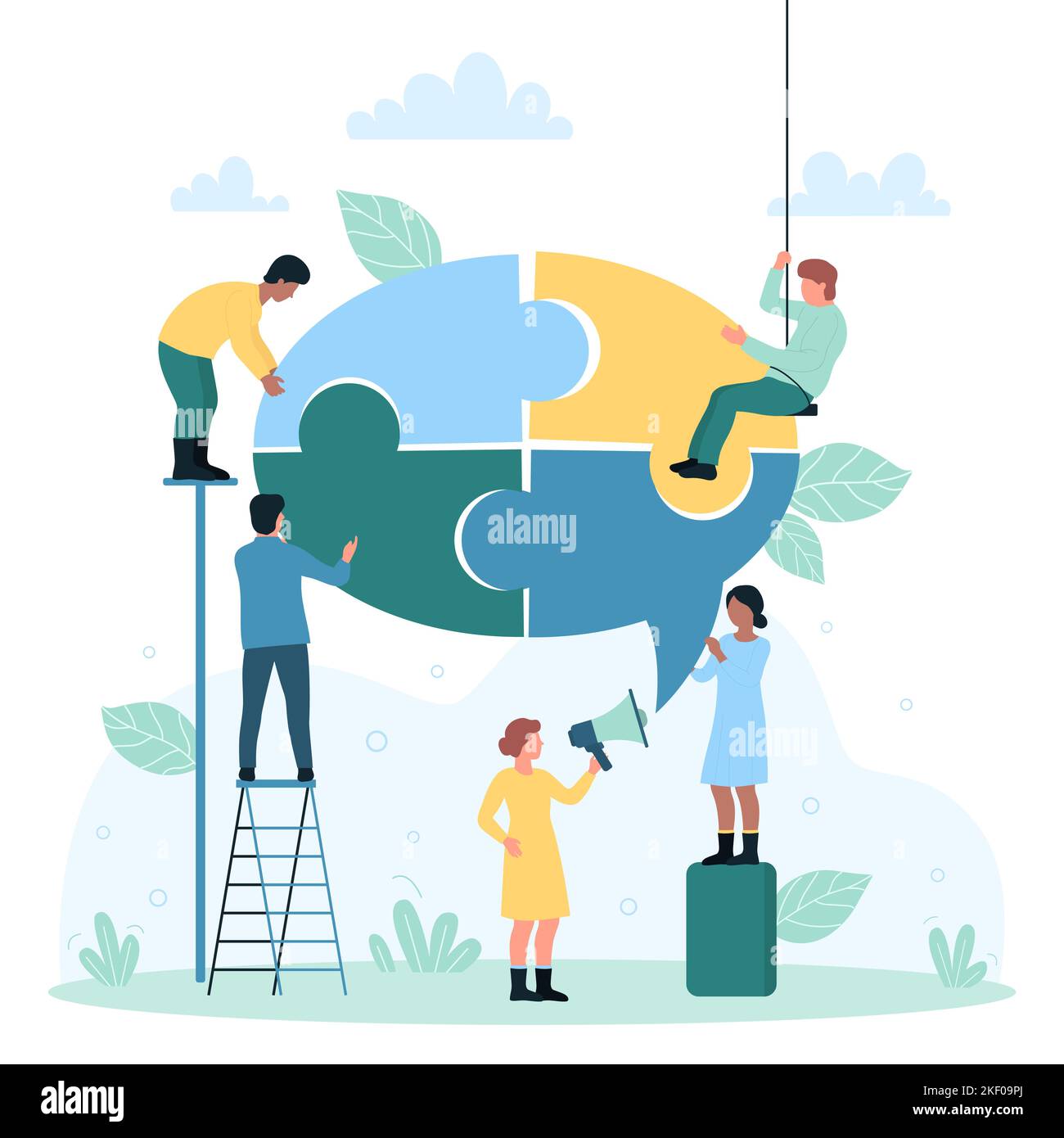 Talk exchange Stock Vector Images - Alamy