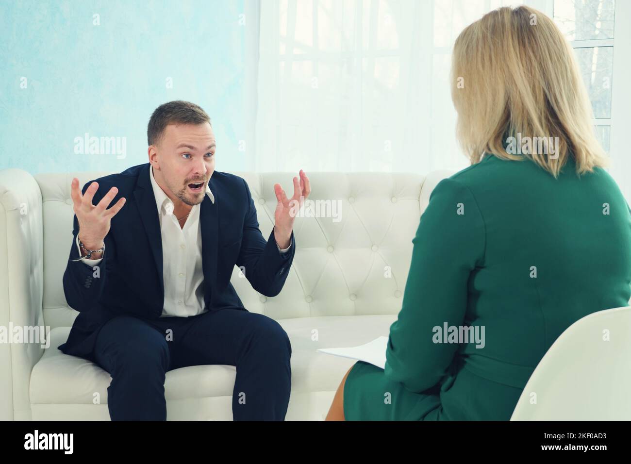 Consultation of a psychologist Stock Photo - Alamy