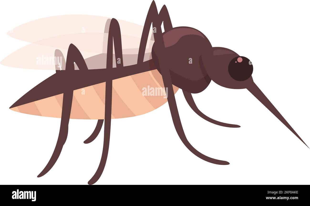 Mosquito malaria icon cartoon vector. Insect repellent. Stop parasite ...