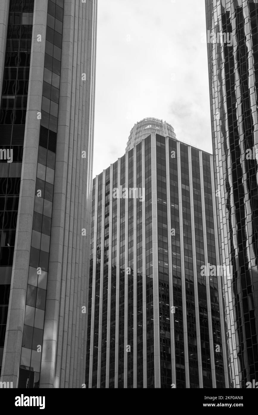 Multiple skyscrapers in black hi-res stock photography and images - Alamy
