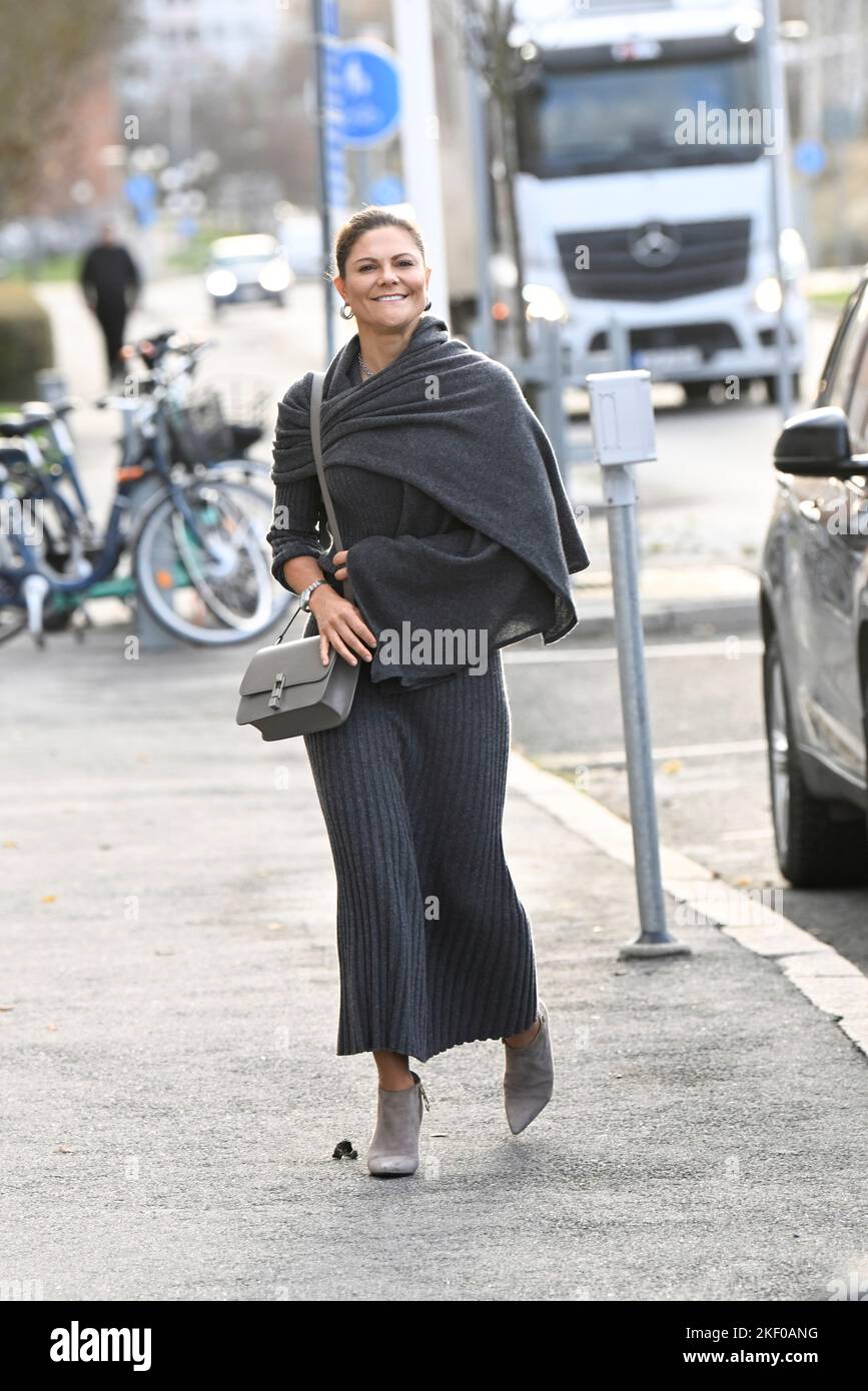 Crown Princess Victoria arrives at the Swedish Energy Agency in ...