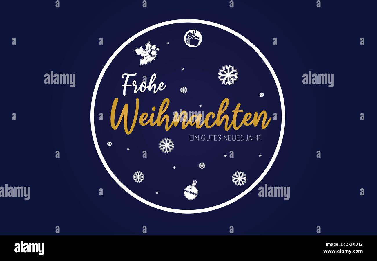 frohe weihnachten merry christmas german Stock Vector Image & Art - Alamy