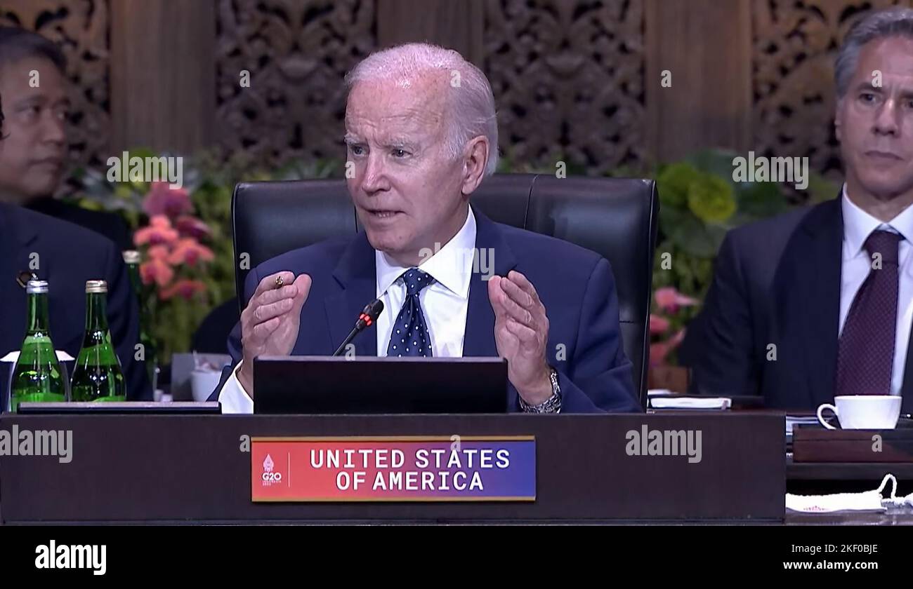 U.S. President Joe Biden speaks as he participates in the Partnership ...