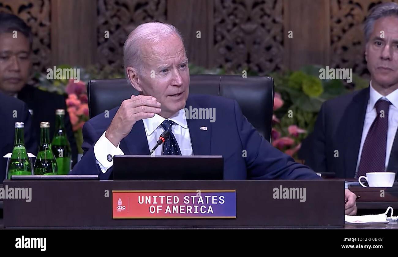 U.S. President Joe Biden speaks as he participates in the Partnership ...
