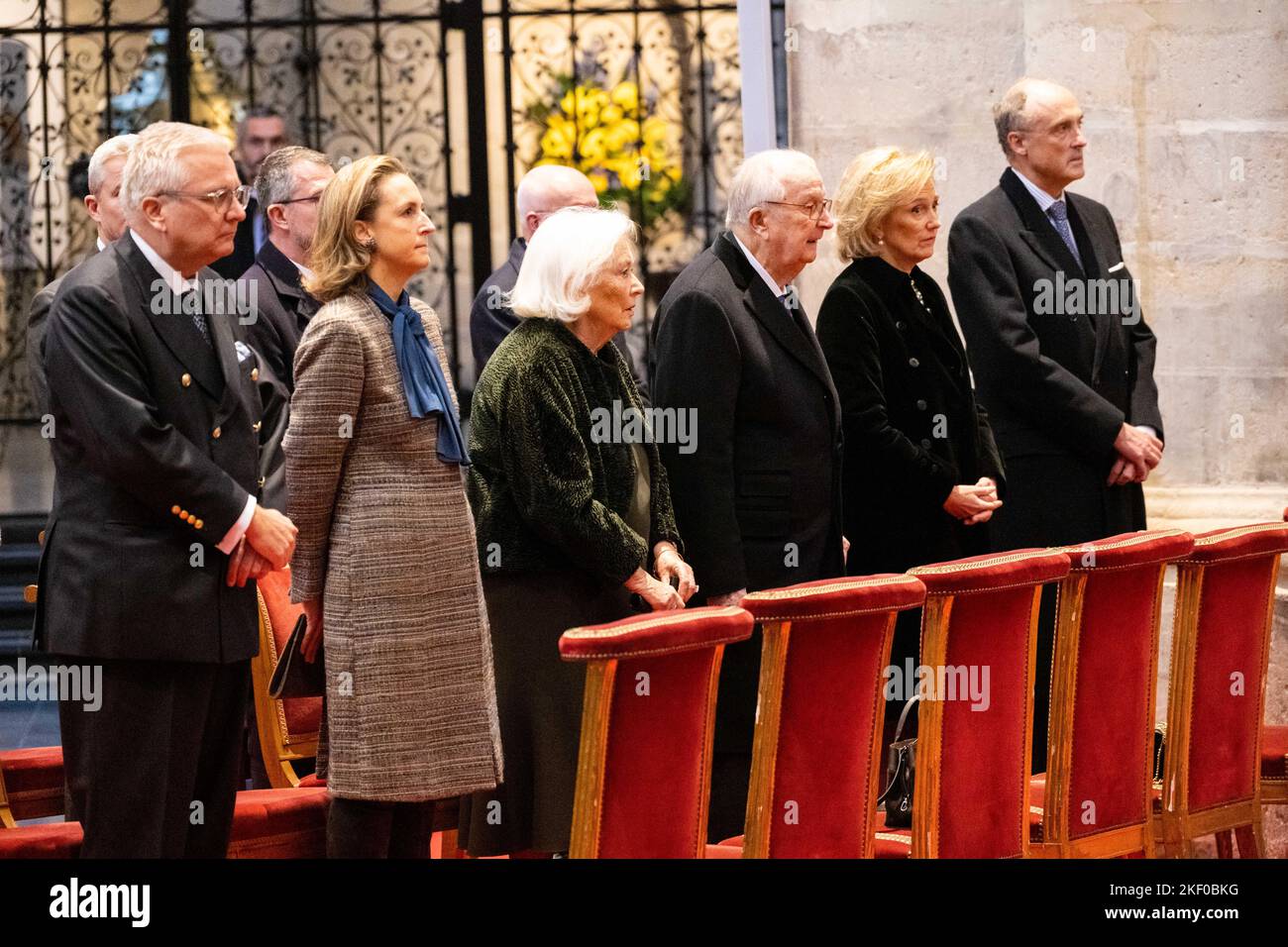 Brussels, Belgium - 15 Nov 2022, King Albert II and Queen Paola, Princess Astrid and Prince ...