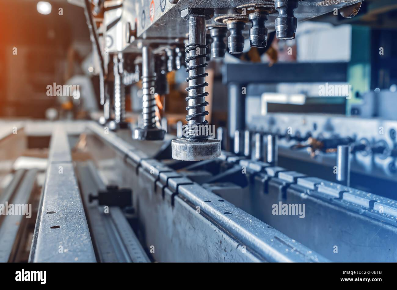 milling press drilling a copper plate. A fast shutter was used. Focus ...