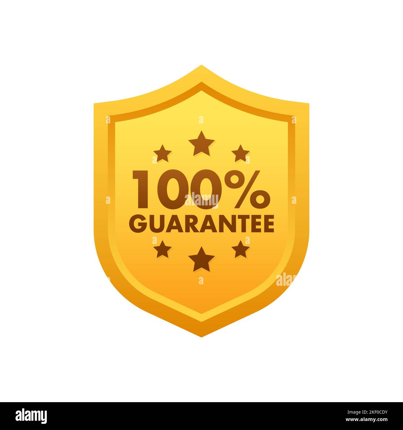 100 guarantee sign, label. Guaranteed tags. Vector stock illustration ...
