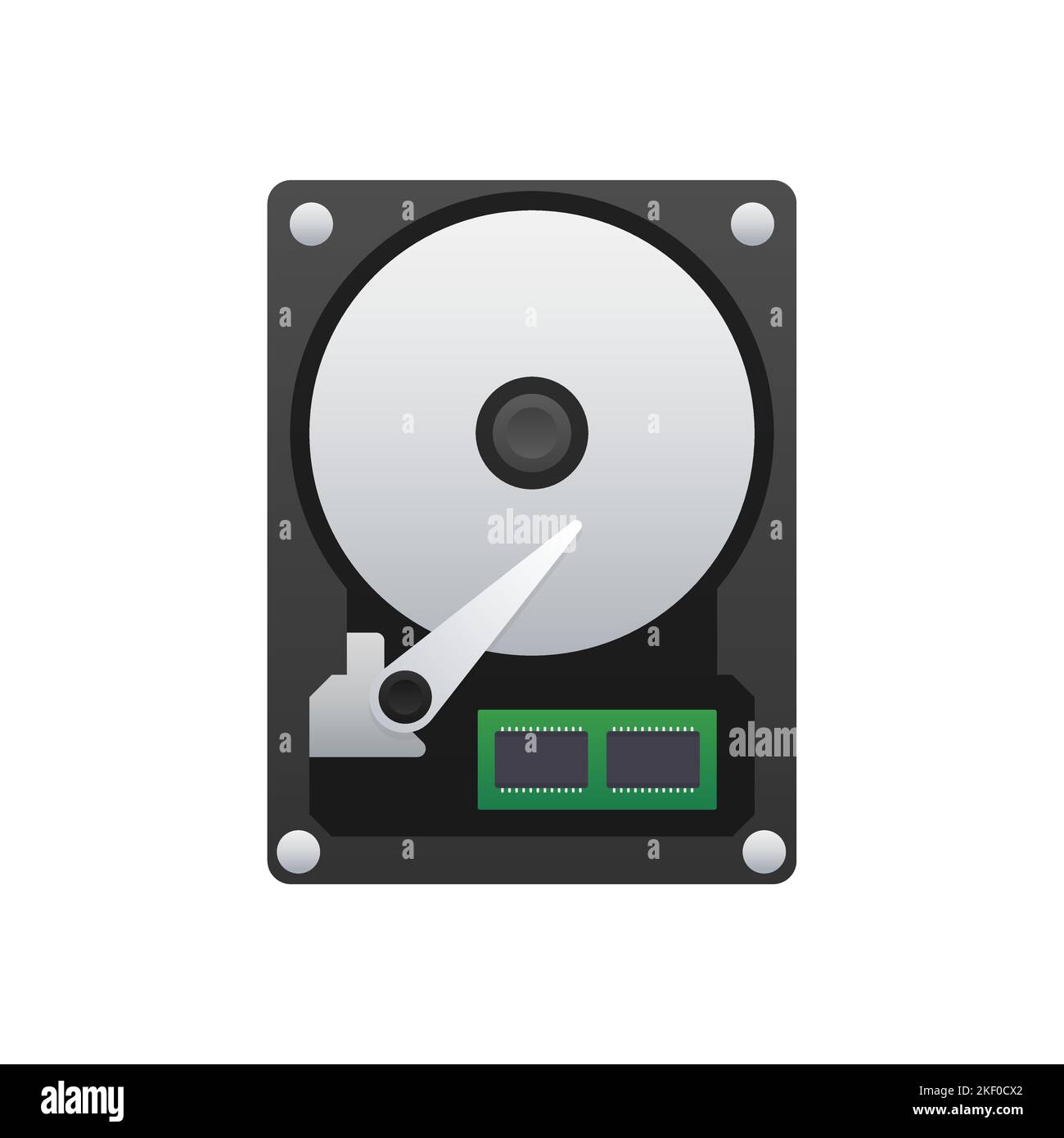 Computer hard disk stock Stock Vector Images - Alamy