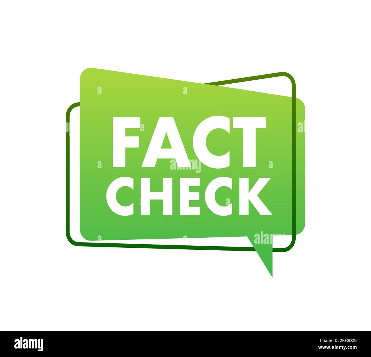 Fact check. Concept of thorough fact-checking or easy compare evidence ...