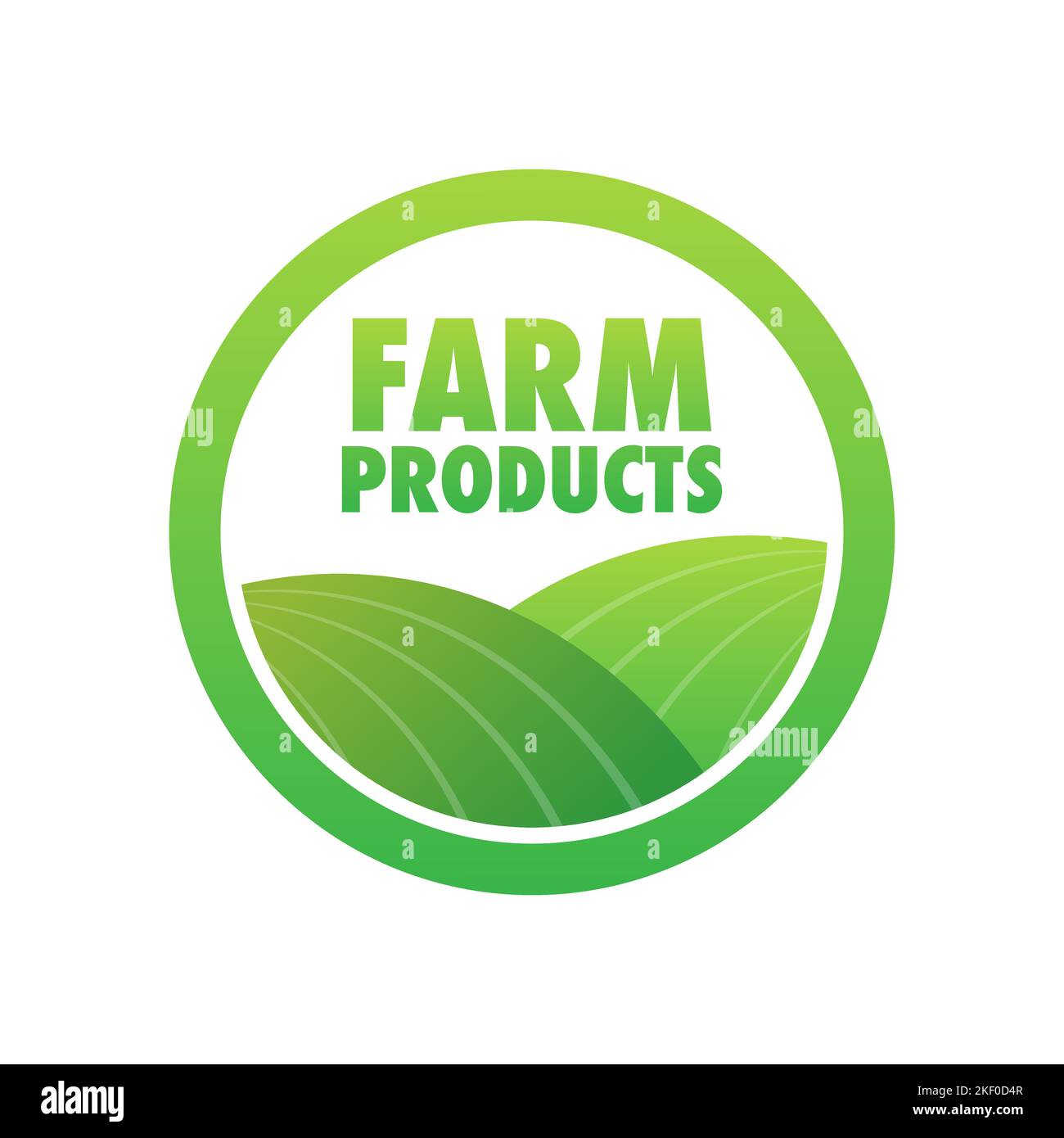 Farm products, Organic food labels. Vector stock illustration Stock ...