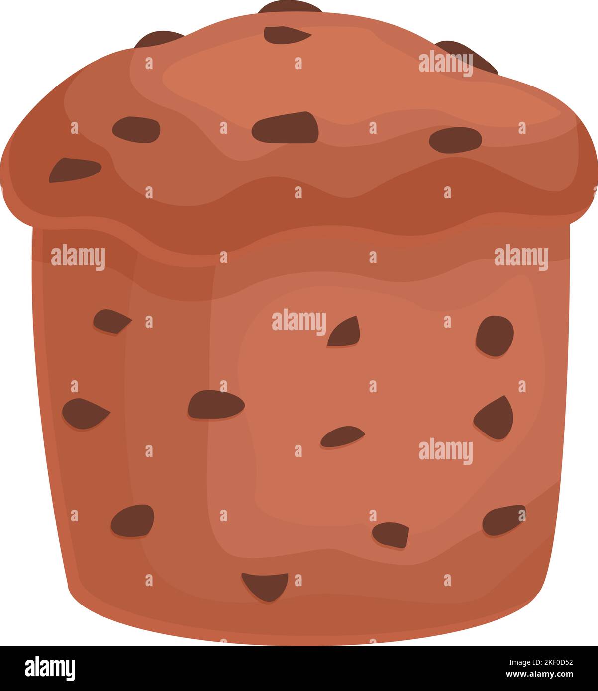 Italian panettone icon cartoon vector. Bread cake. Chocolate bakery ...