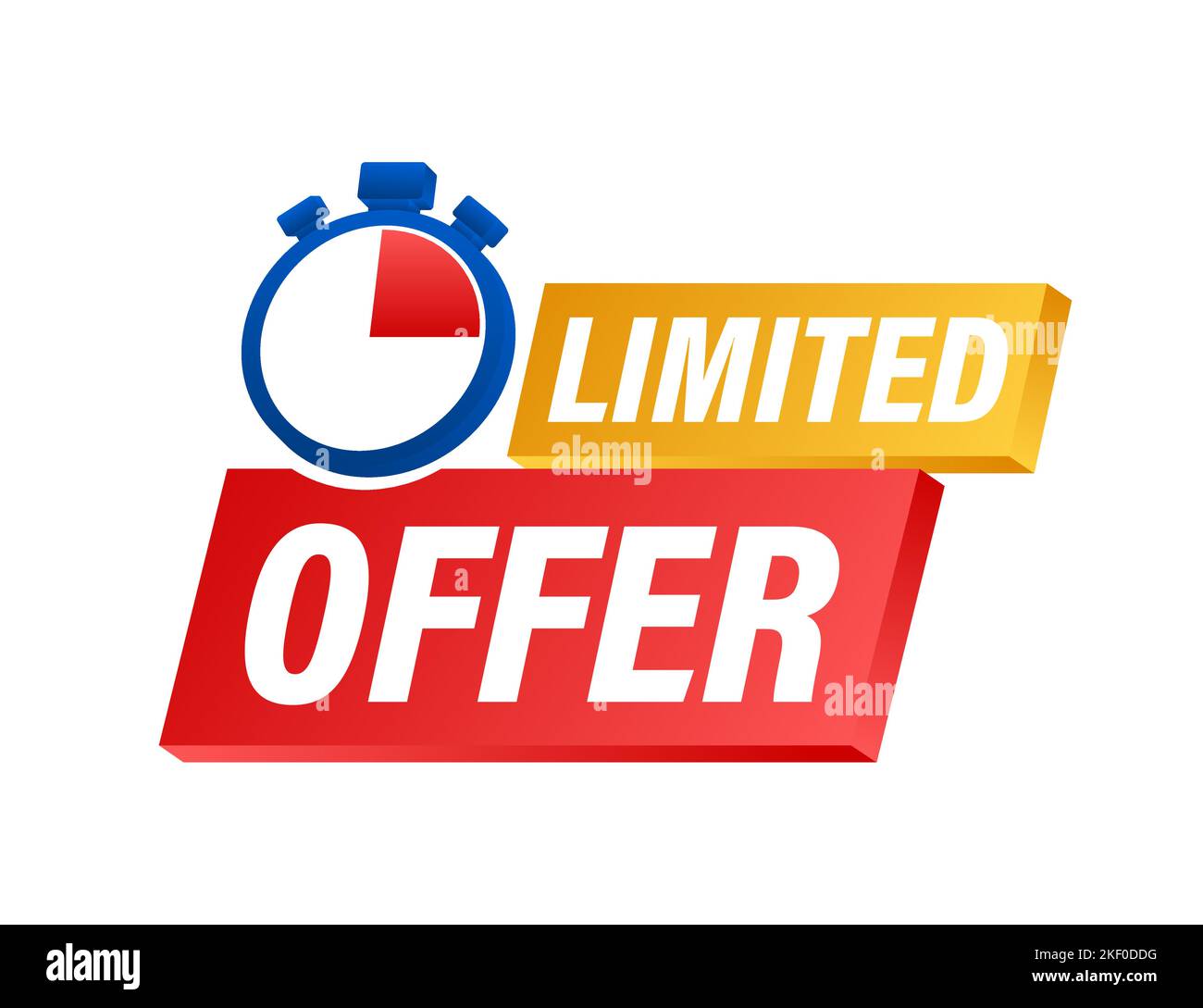 Limited Offer Labels. Alarm clock countdown logo. Limited time offer ...