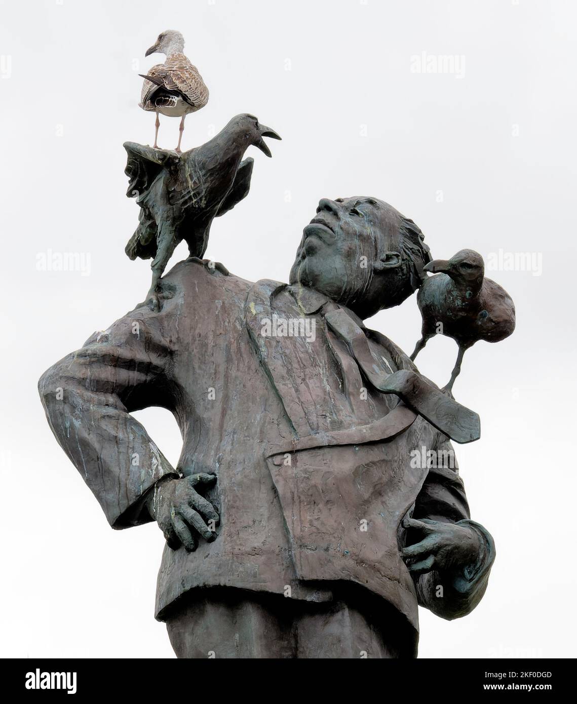 Statue of Alfred Hitchcock, Dinant, France Stock Photo - Alamy