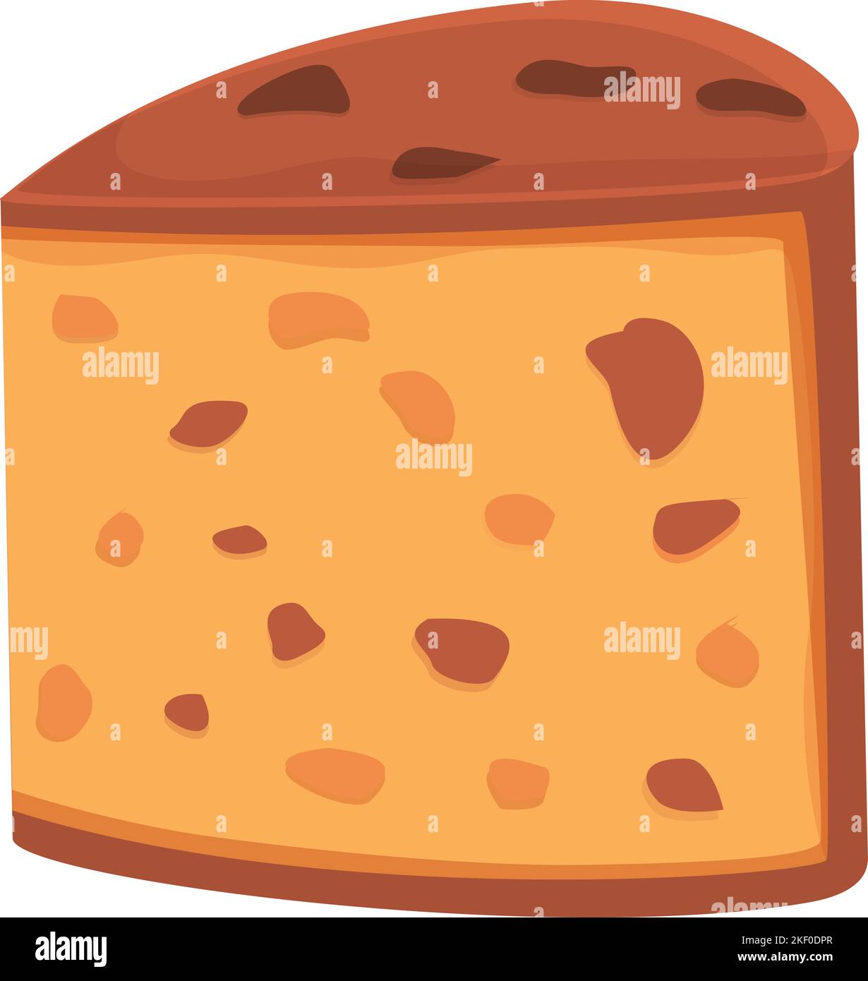 Cream panettone icon cartoon vector. Italian cake. Sweet food Stock ...