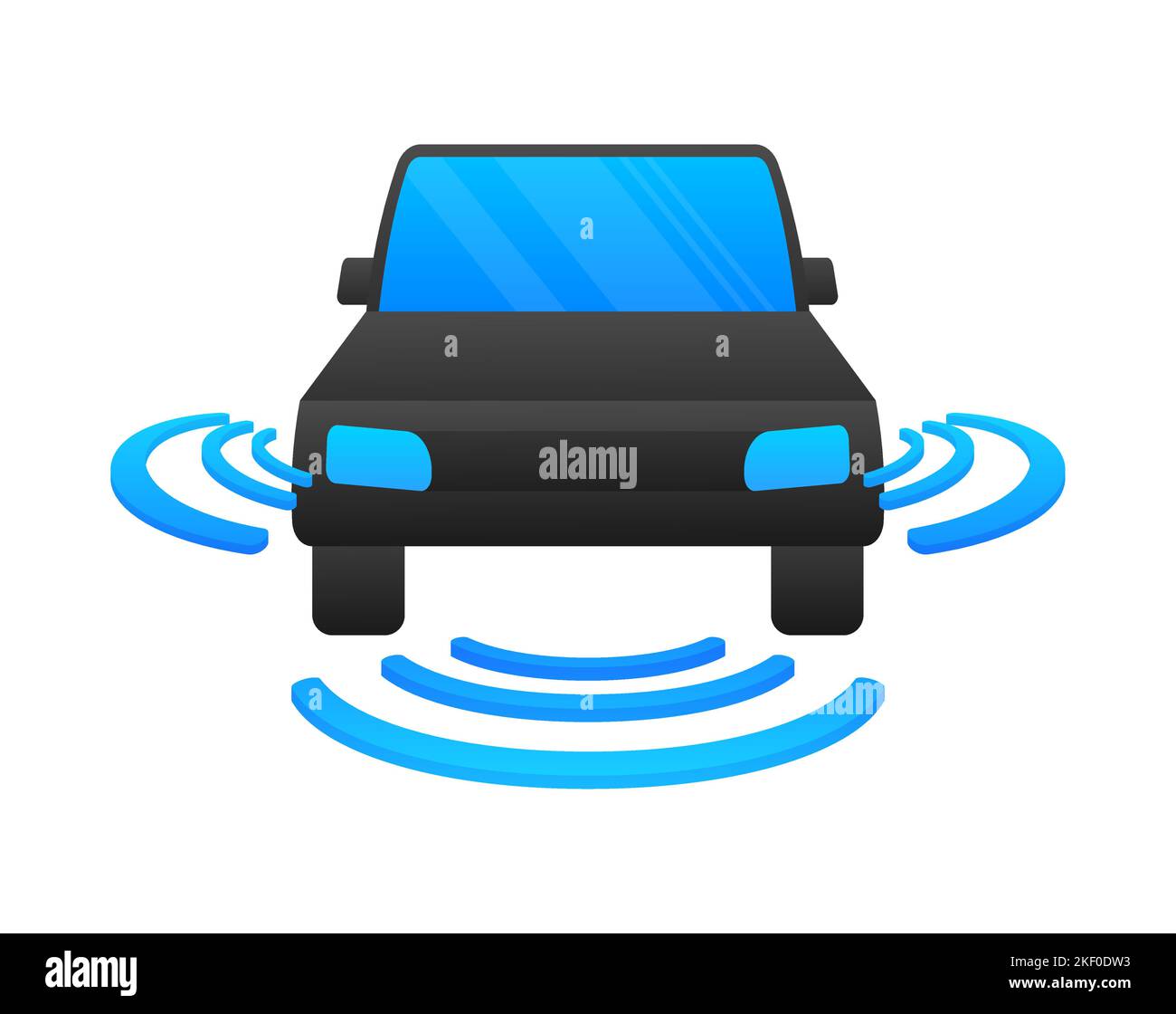Autonomous self-driving car, driverless car. Vector stock illustration ... Autonomous self-driving car, driverless car. Vector stock illustration ...