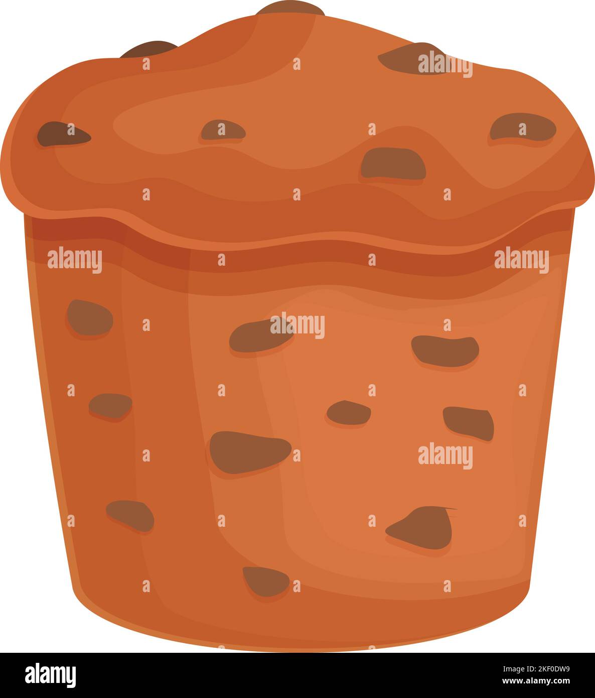 Raisin panettone icon cartoon vector. Cake bread. Food idea Stock ...