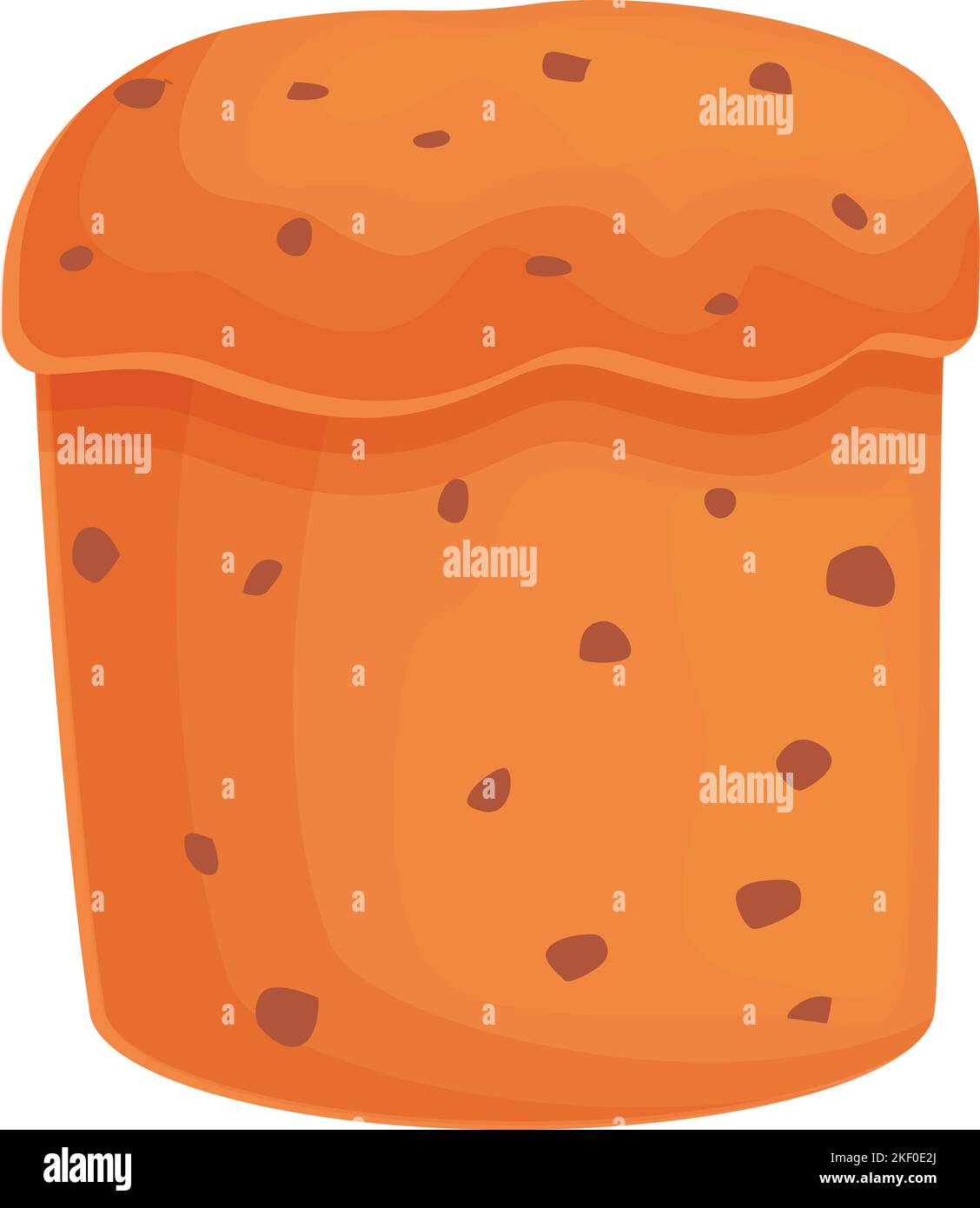 Christmas panettone icon cartoon vector. Italian cake. Sweet food Stock ...